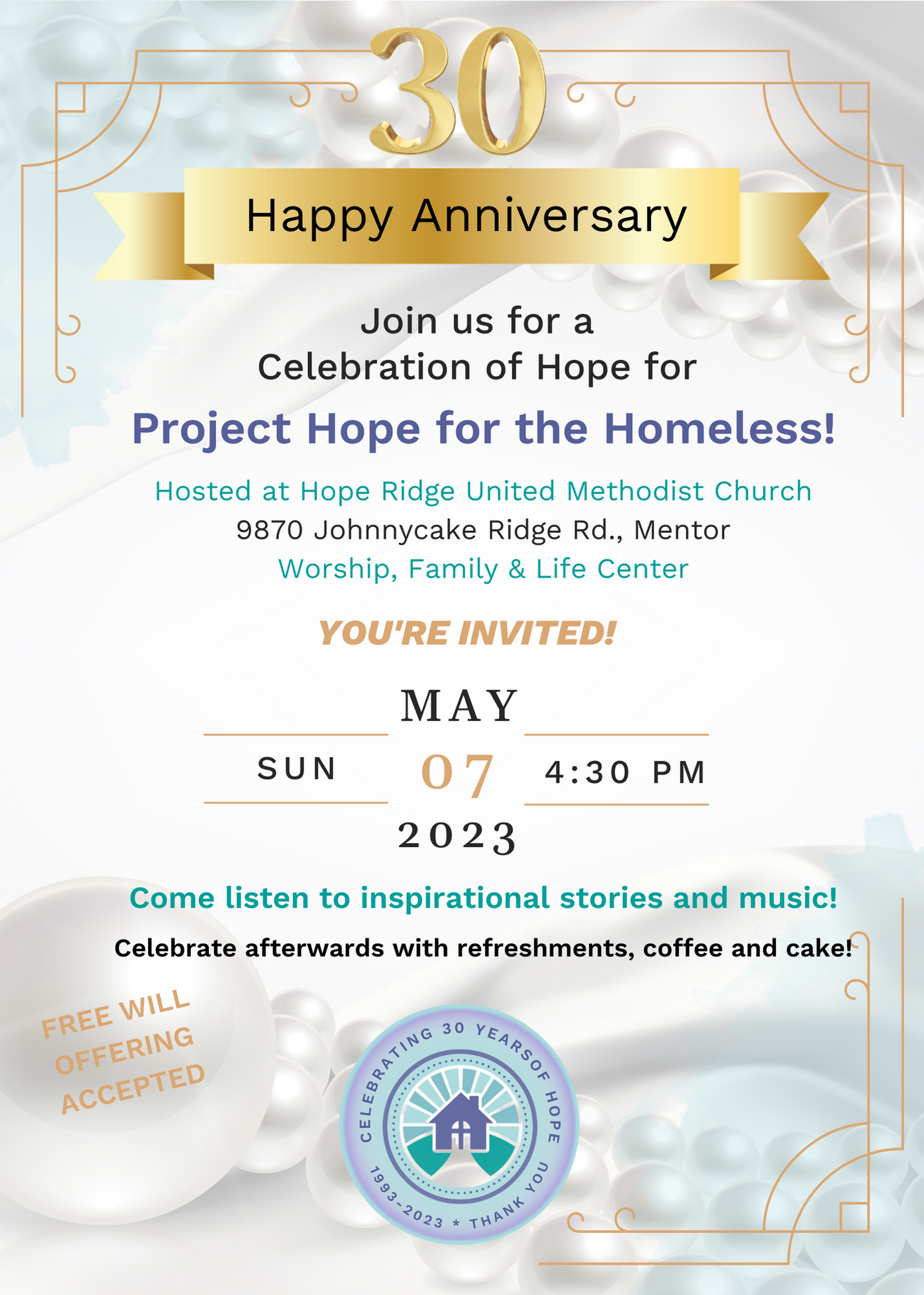 Join us for our 30th Anniversary Celebration event on May 7 in Mentor ...